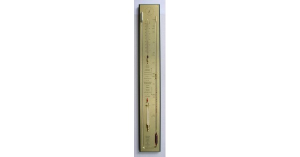 Barometer kwik messing/zwart VX