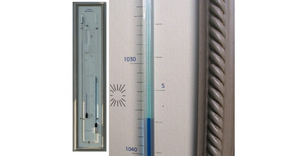 Contra-barometer 'Country' off white