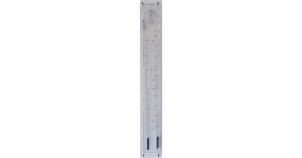 Plexiglas contra-barometer met glas ervoor